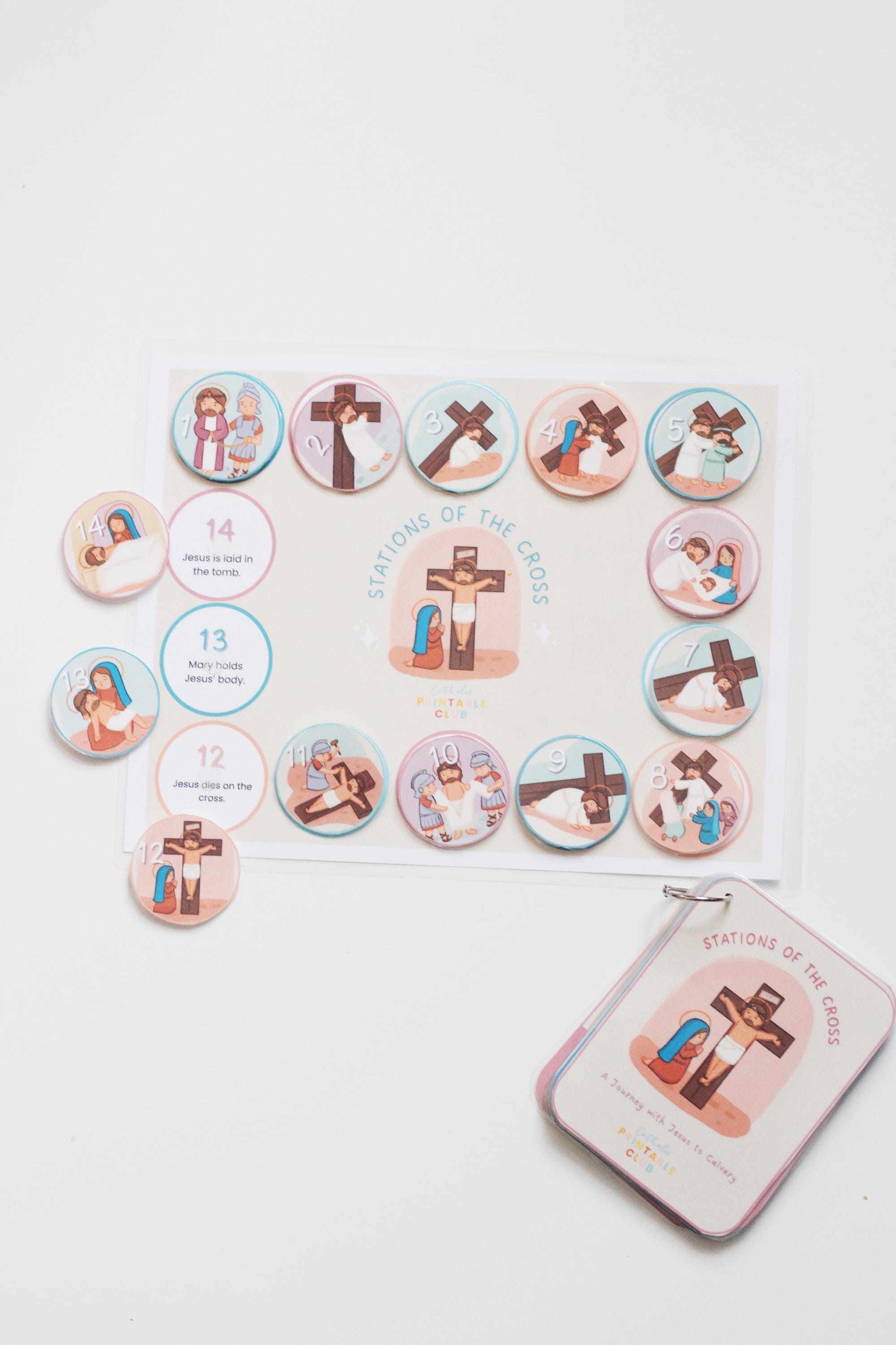 Stations of the Cross Printable Bundle: Reflection & Sequencing Cards ...