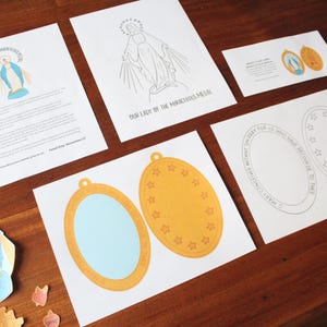 Our Lady of the Miraculous Medal Activity Bundle: Color Page ...
