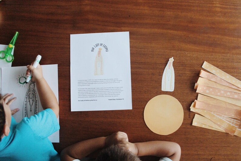 Our Lady of the Fatima Activity Bundle: Coloring Page & Miracle of the ...