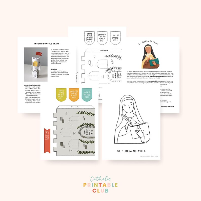 October Catholic Printable Pack (vol. 2) | Kid Crafts & Coloring Pages ...