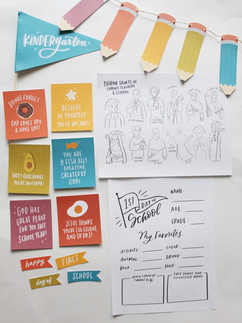 Catholic Back-to-school Printables | Patron Saints Coloring Page, Grade ...