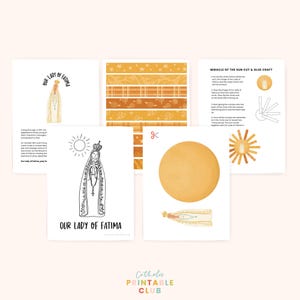 Our Lady of the Fatima Activity Bundle: Coloring Page & Miracle of the ...