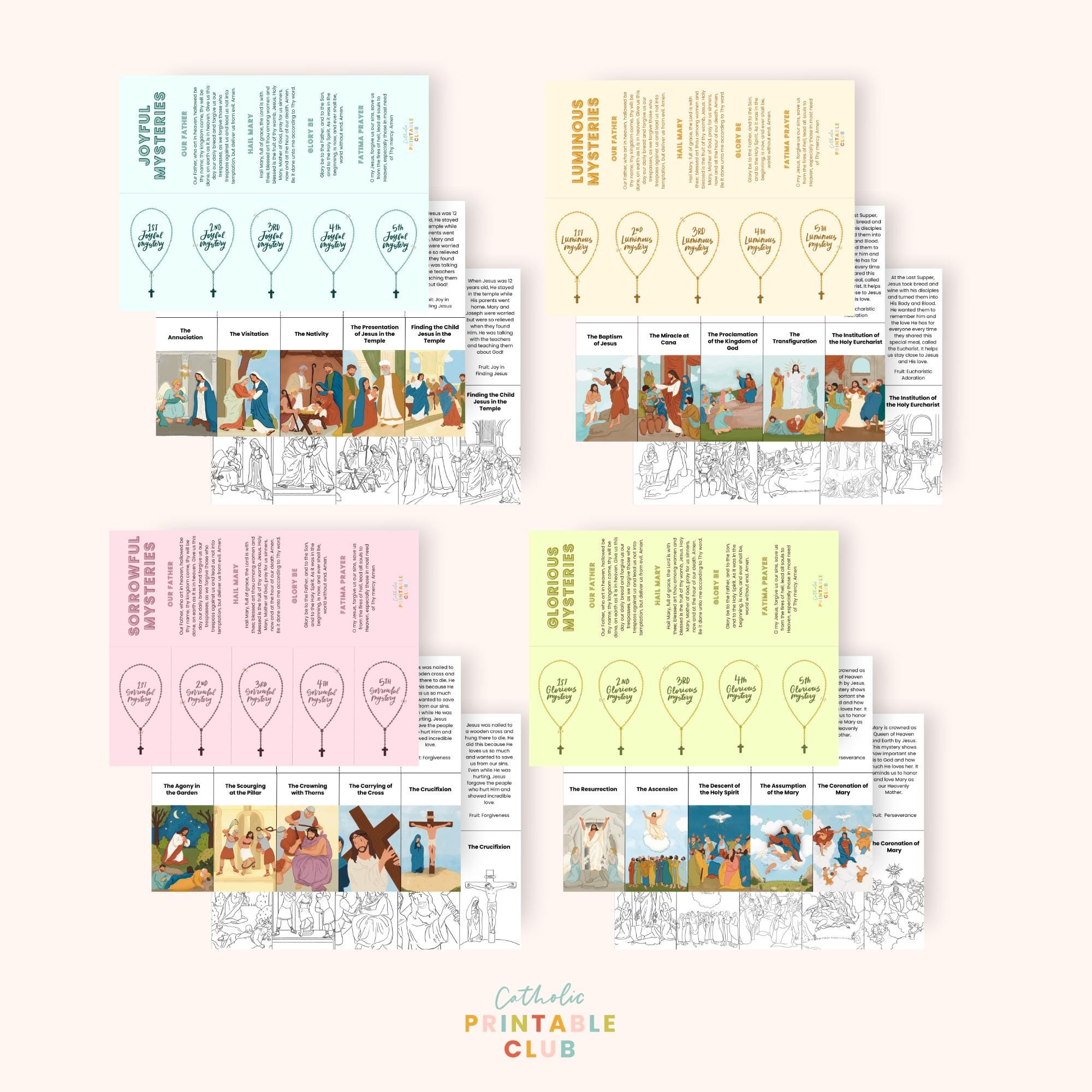 October Printable Bundle, October Activities for Catholic Families ...