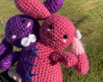 Crochet Pattern Two Headed Plushie, Bunny, Bear, Halloween, Kawaii ...