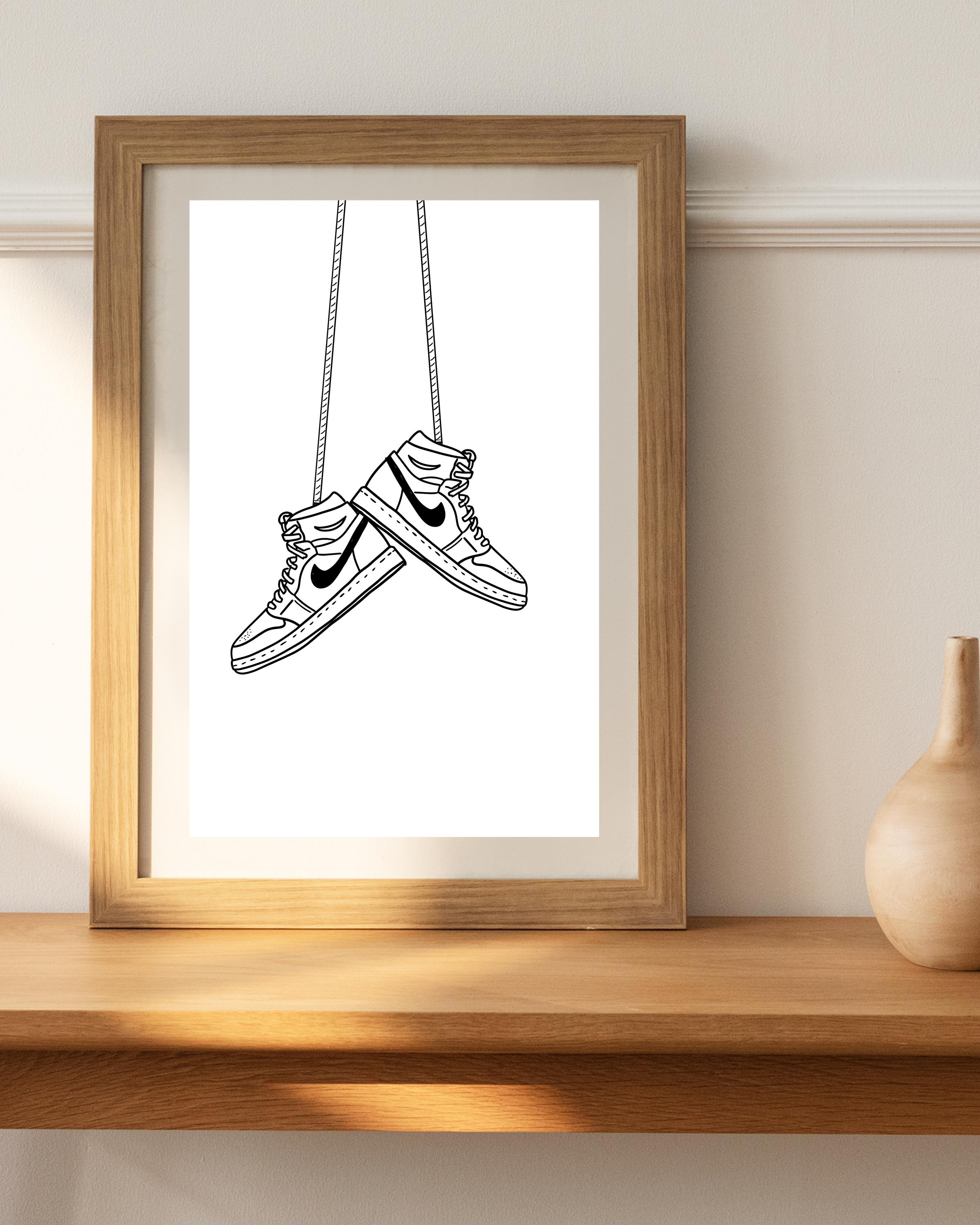 Black and White Print, Jordans, Jordan Sneakers, Nike, Nike Shoes ...