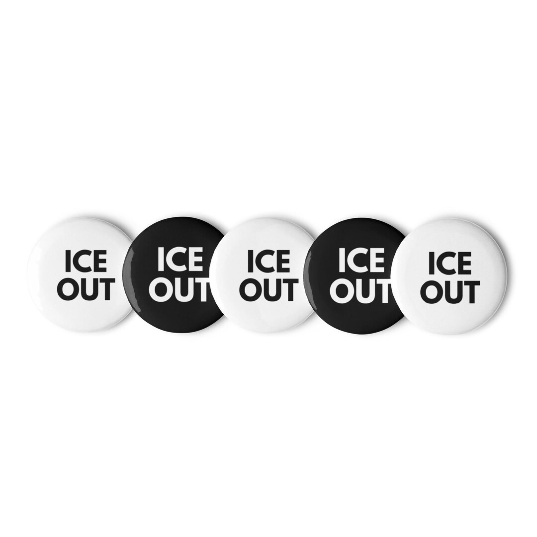 Set of 5 Anti-ice Pins, ICE OUT, Protest Pin, Political Activist ...