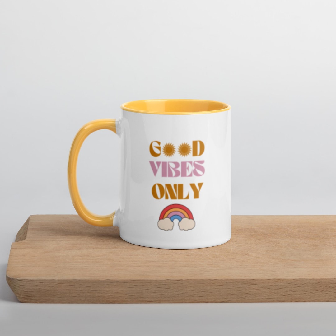 Good Vibes Only Mug: Positive Affirmation Ceramic Cup - Etsy