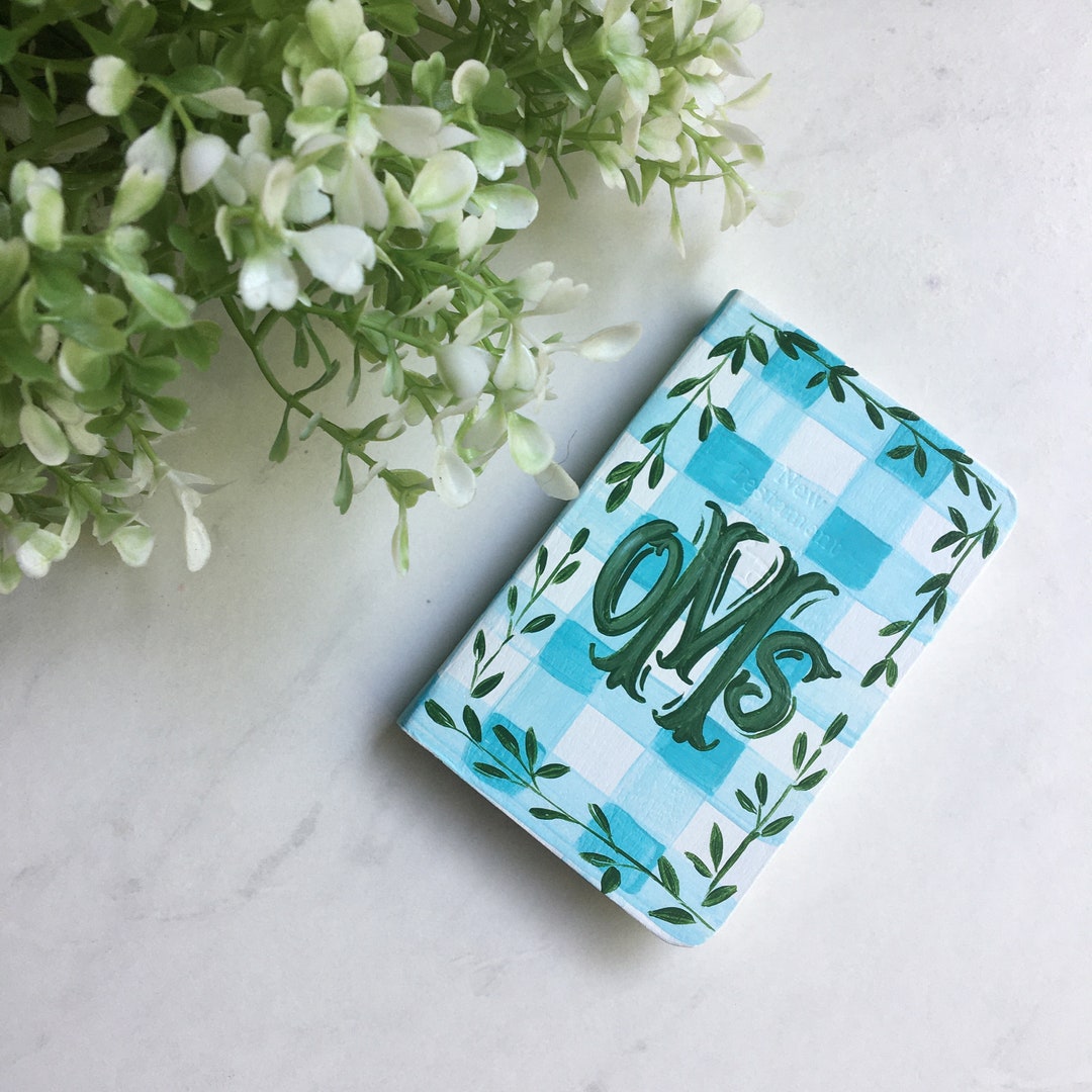 KJV Baby's New Testament Bible Check Personalized Monogram Baptism ...