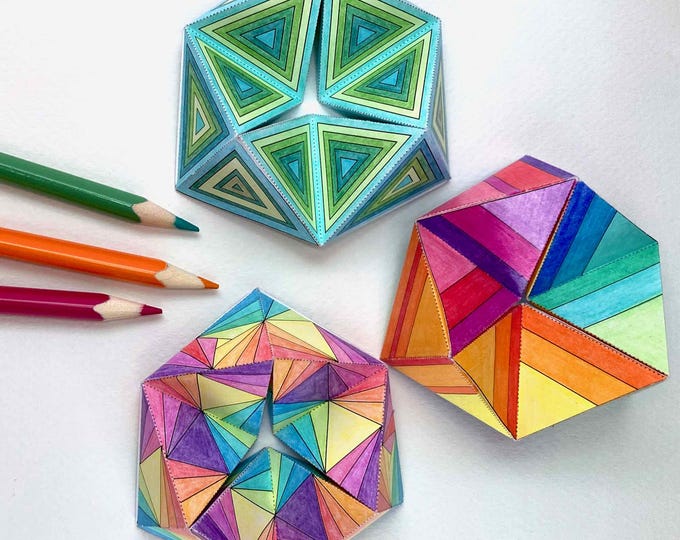 Paper Toy | Kaleidocycles / Flextangles Patterns I Series - a Paper ...