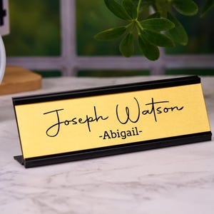 Custom Desk Name Plate,executive Personalised Desk Name Plate,business ...