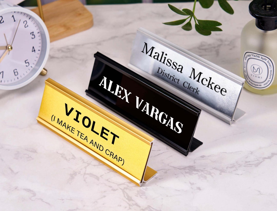Custom Desk Name Plate,executive Personalised Desk Name Plate,business ...