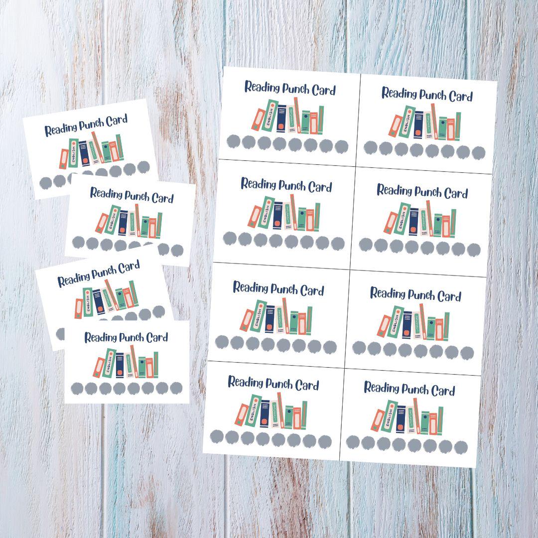 Printable Reading Punch Card - Etsy