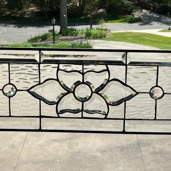 Clear Stained Glass Panel - Etsy