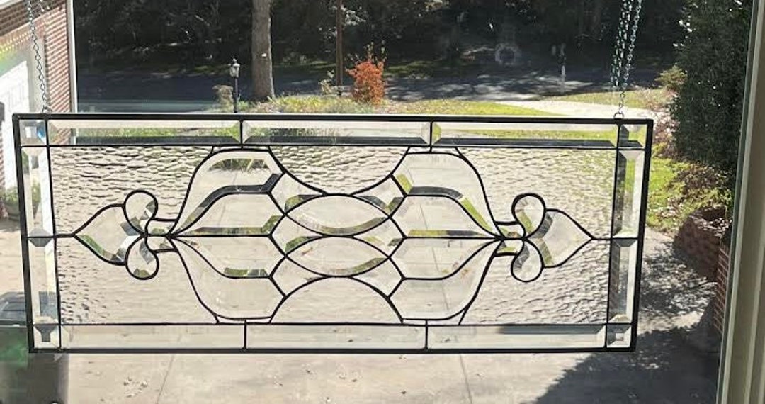 Gorgeous Stained Glass & Beveled Transom - Etsy