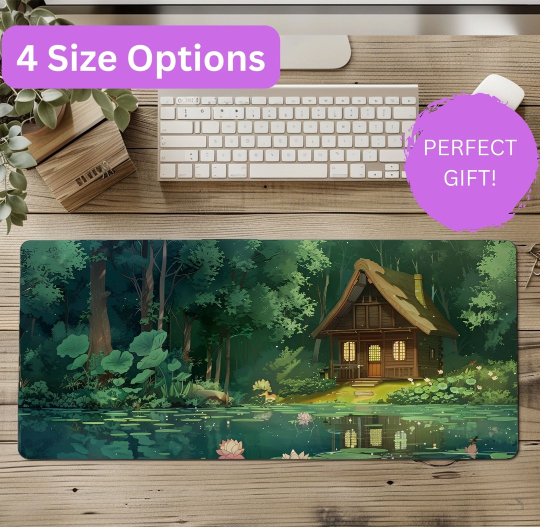 Lofi Japanese Desk Mat, Anime Desk Mat, Neoprene Gaming Mat, Japanese ...