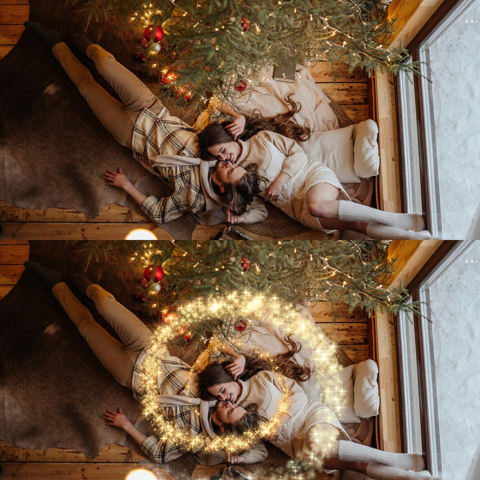 58 Stardust Christmas Photo Overlays: Magic Sparkle Effects (PNG, JPG ...