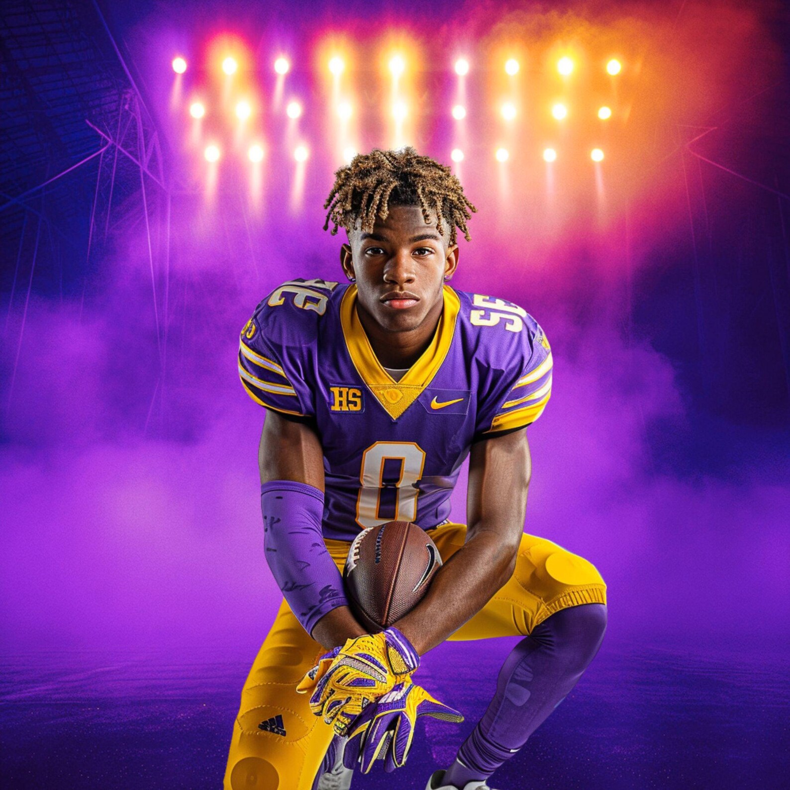 Friday Night Lights Overlays: Sports Photography Backdrops (digital ...