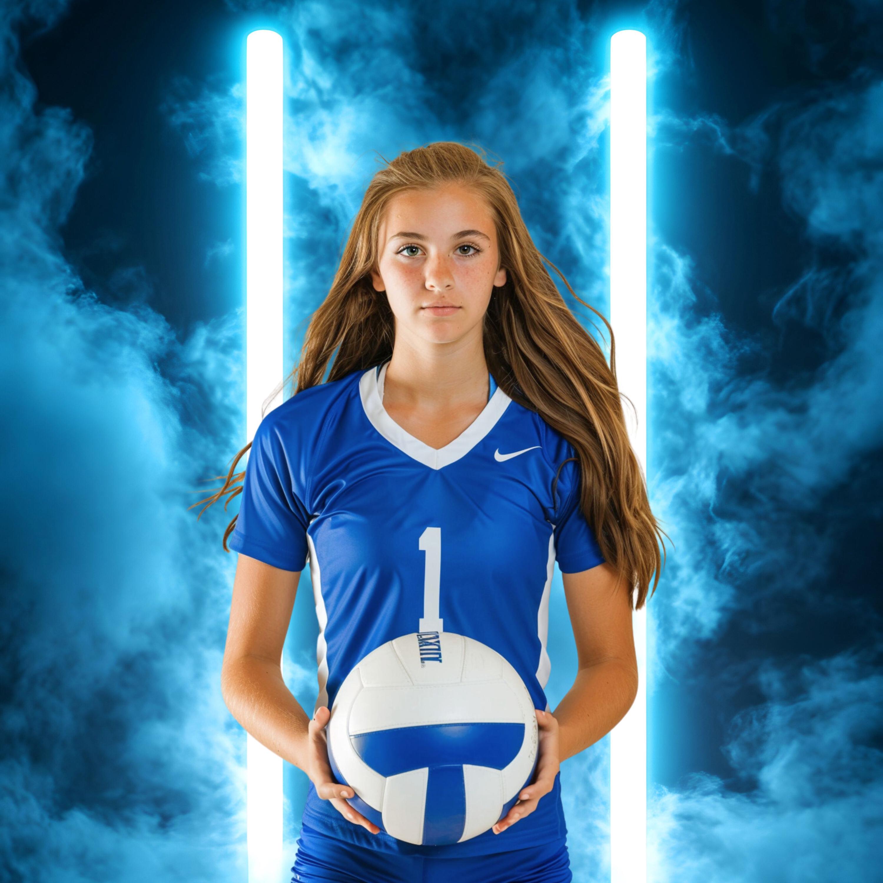 Sports Neon Light Backdrops: Athlete Photography Overlays (digital ...