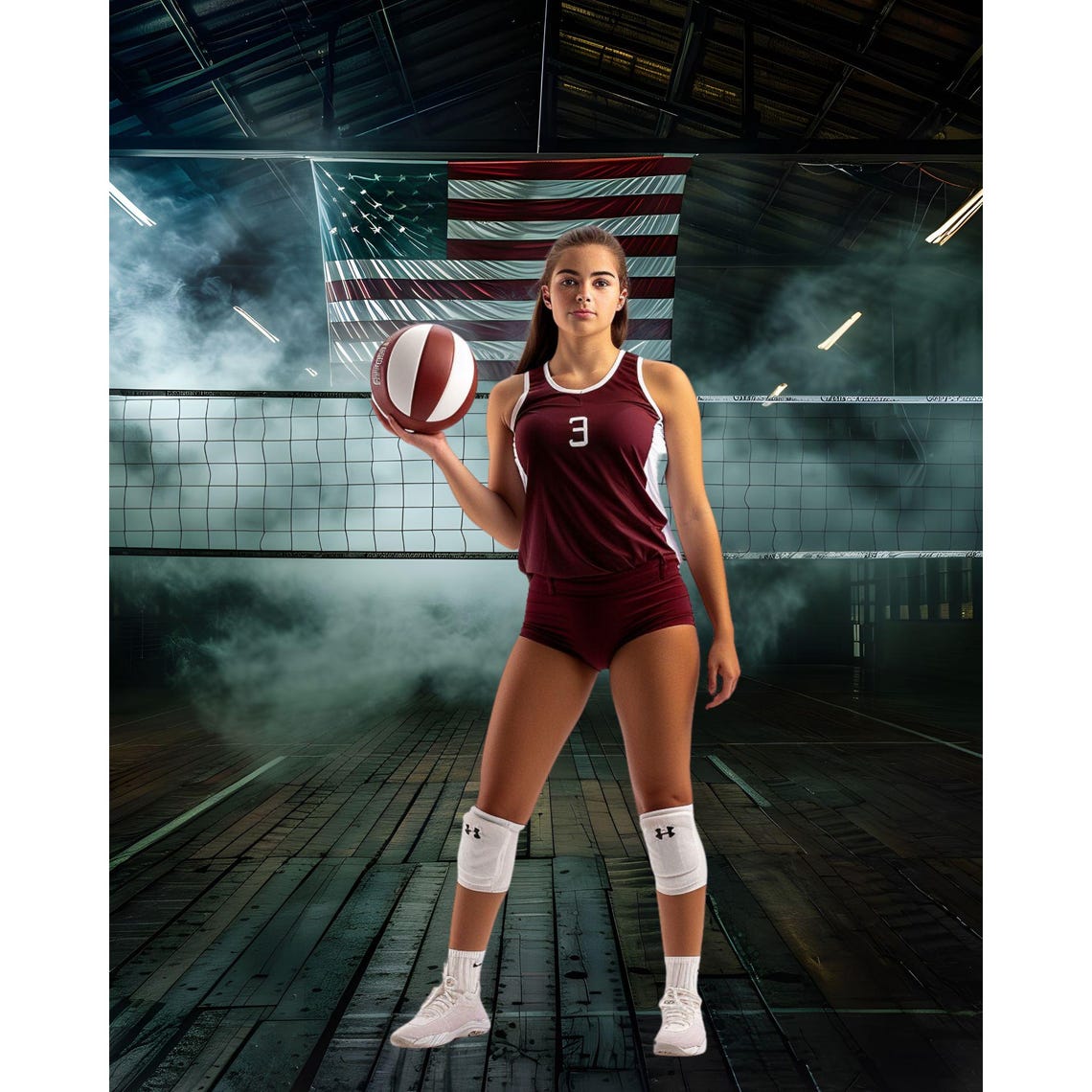 Volleyball Digital Backdrops: Sports Poster & Banner Backgrounds (111 ...