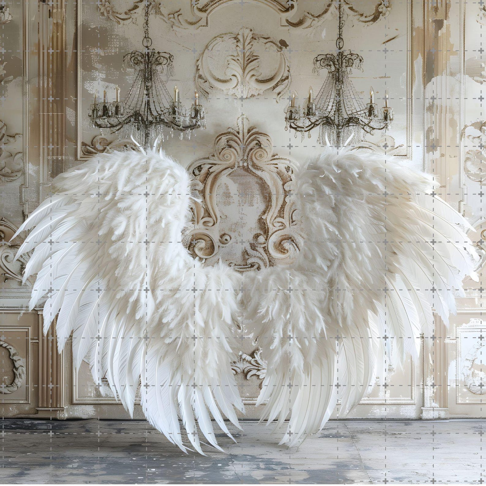 Angel Wings Digital Backdrops: Photoshop Textures & Overlays (32 JPG ...