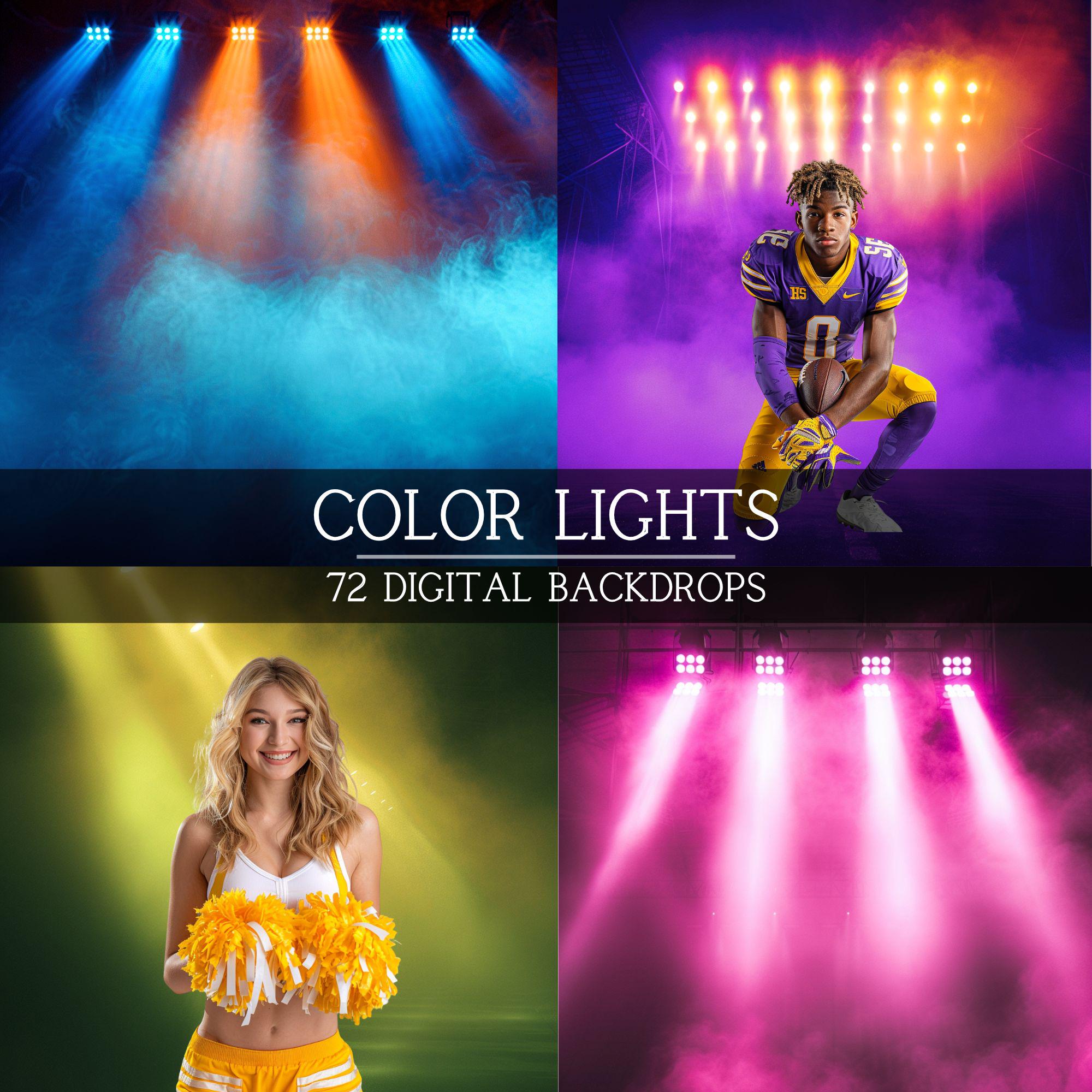 Friday Night Lights Overlays: Sports Photography Backdrops (digital ...