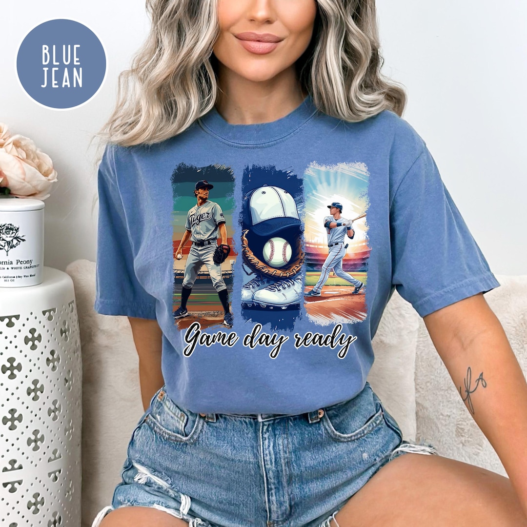 Comfort Colors Baseball Shirt, Game Day Ready, Baseball Gift ...