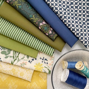 Field Day Curated Bundle Yellow Green Navy Warm Colors Summer Quilt ...