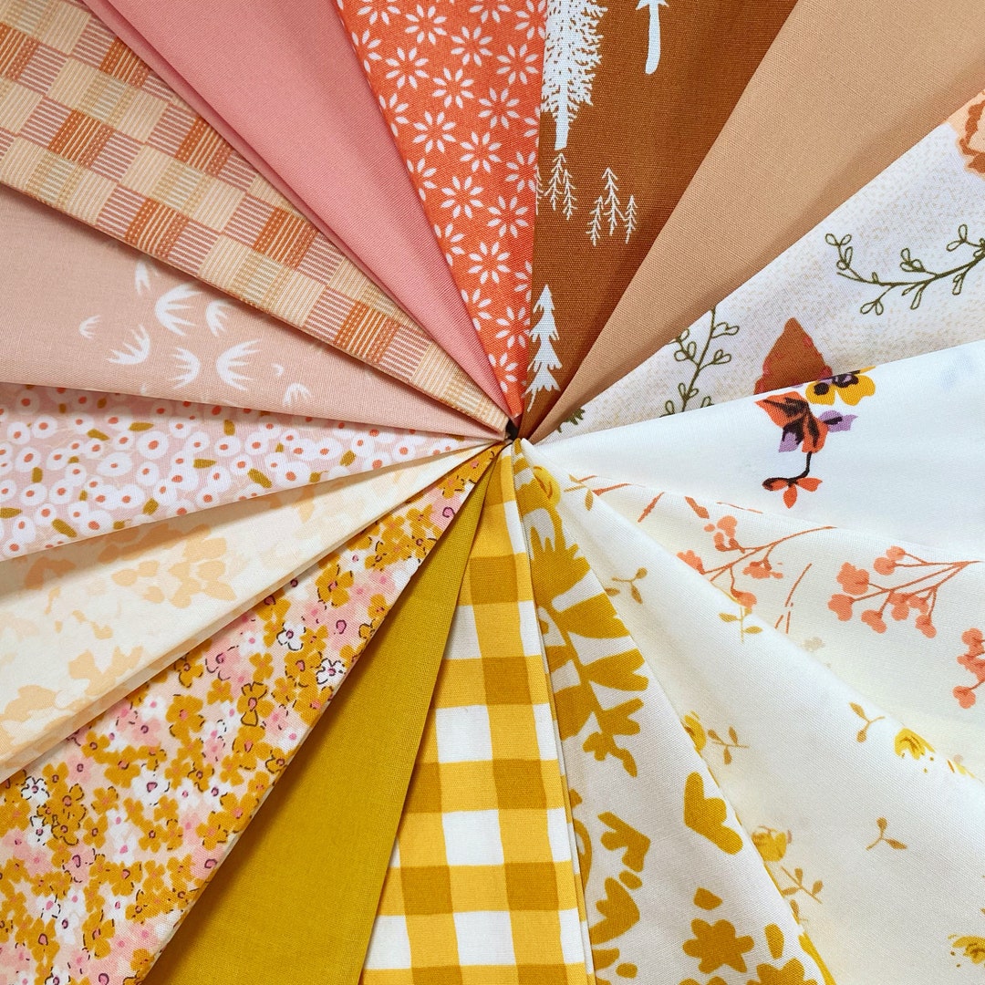 A Ray of Optimism Curated Bundle | Pastel Quilt Fabrics | Sienna Yellow ...