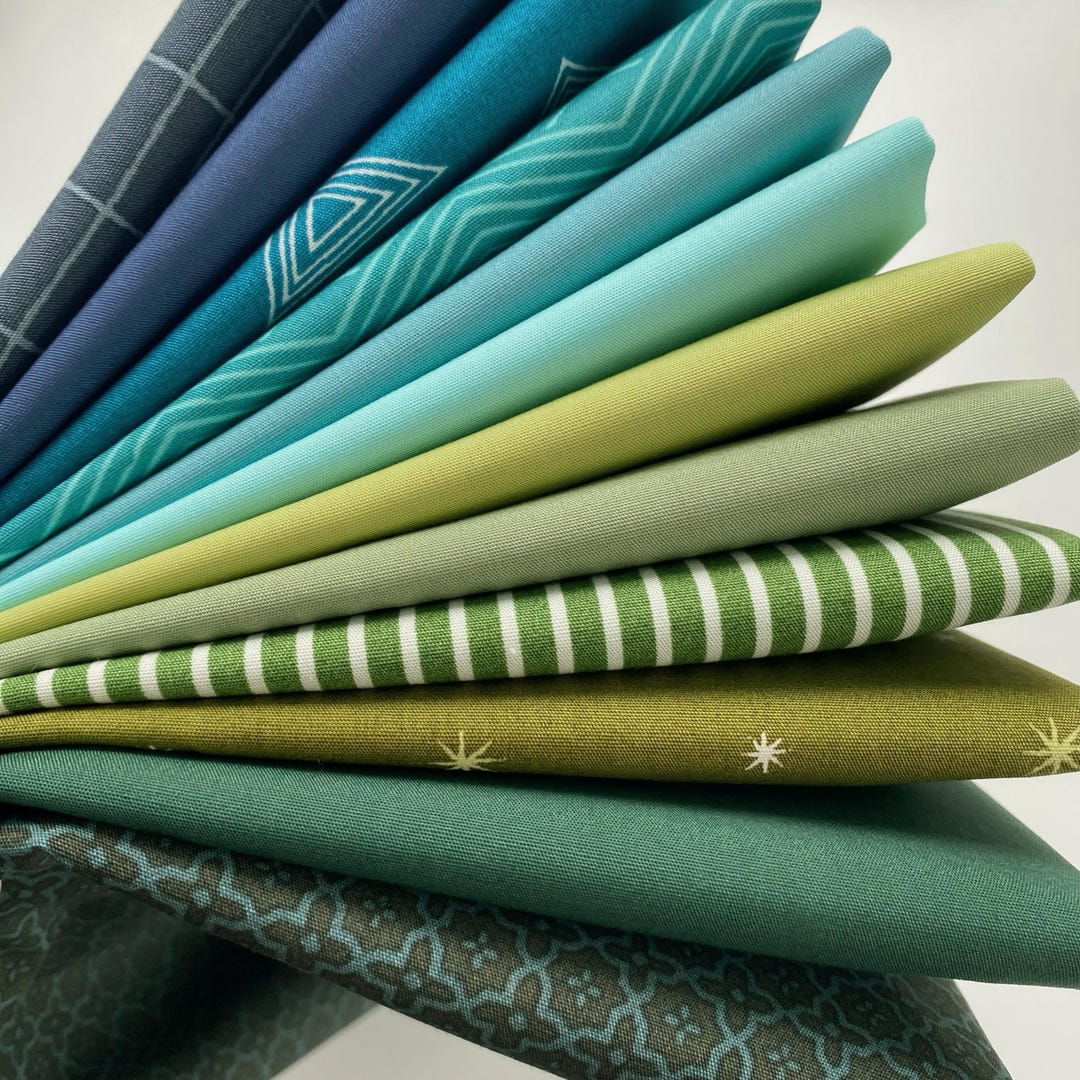 Cool, Calm, and Collected Curated Bundle | Cool Colors Fat Quarters ...