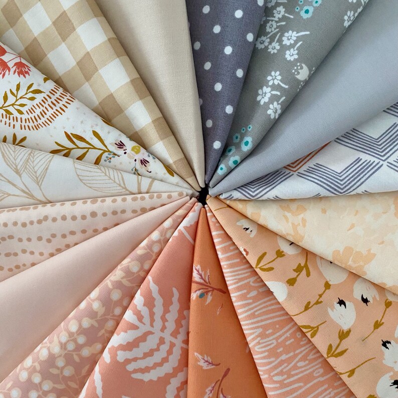 Forty Winks Curated Quilt Bundle Neutral Colors Tan Peach - Etsy