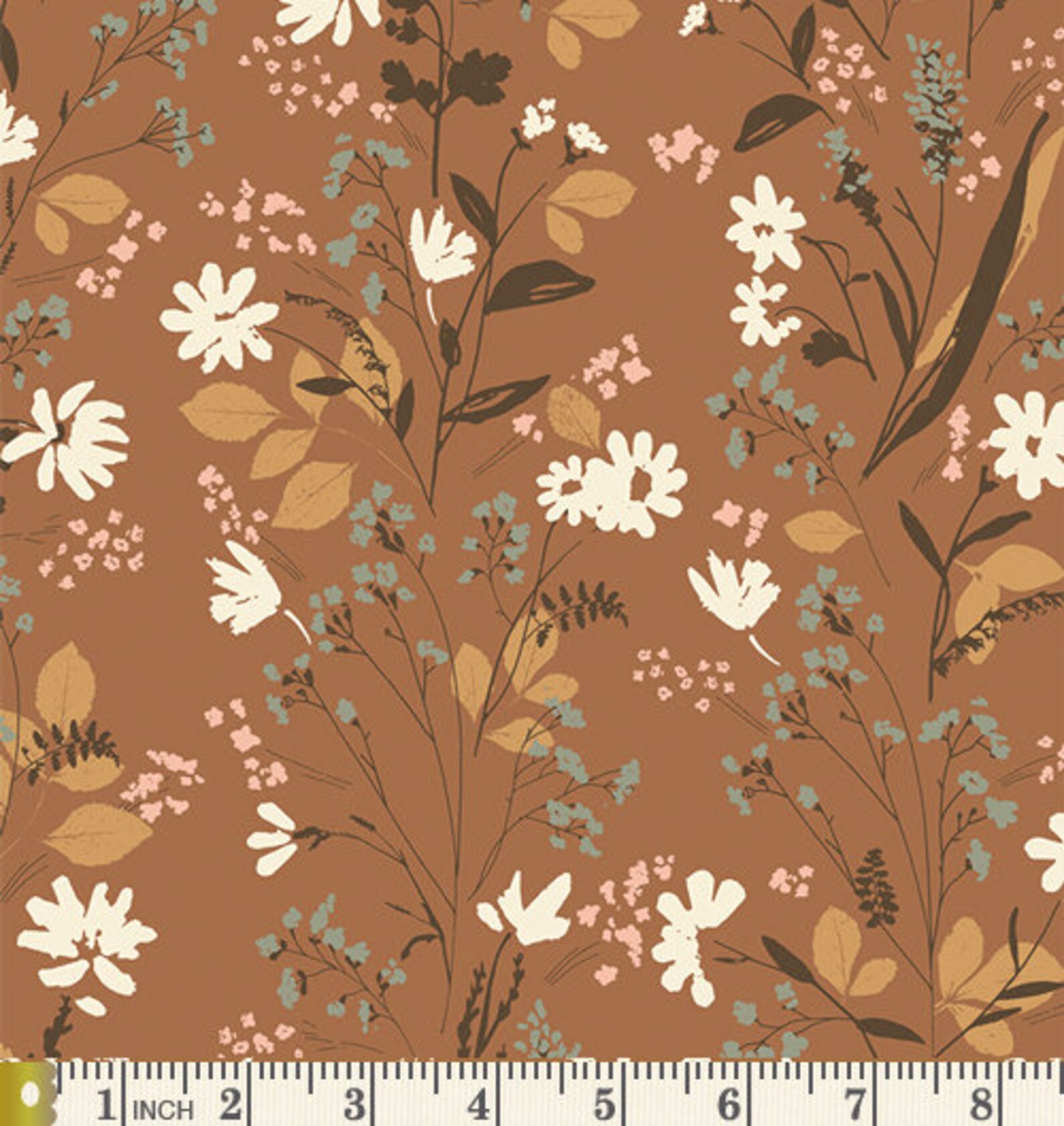 English Countryside | Traditional Colors | Red Brown Black Floral Quilt ...
