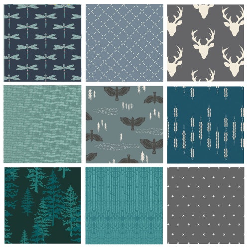 November Morning Custom Bundle Masculine Quilting Fabrics - Etsy