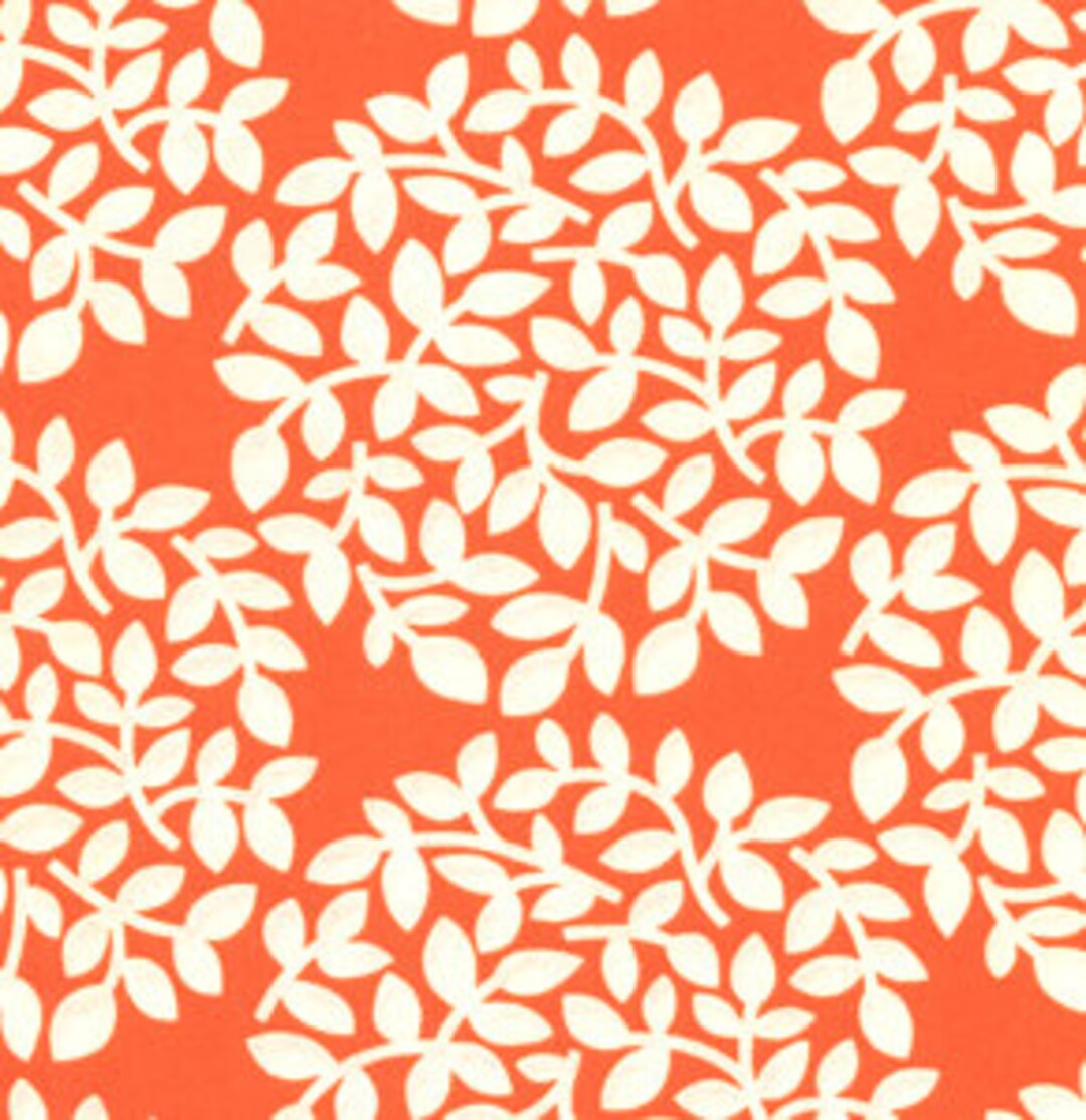 Leaf Dots Orange | Park Slope | Erin Mcmorris | Freespirit Fabrics ...