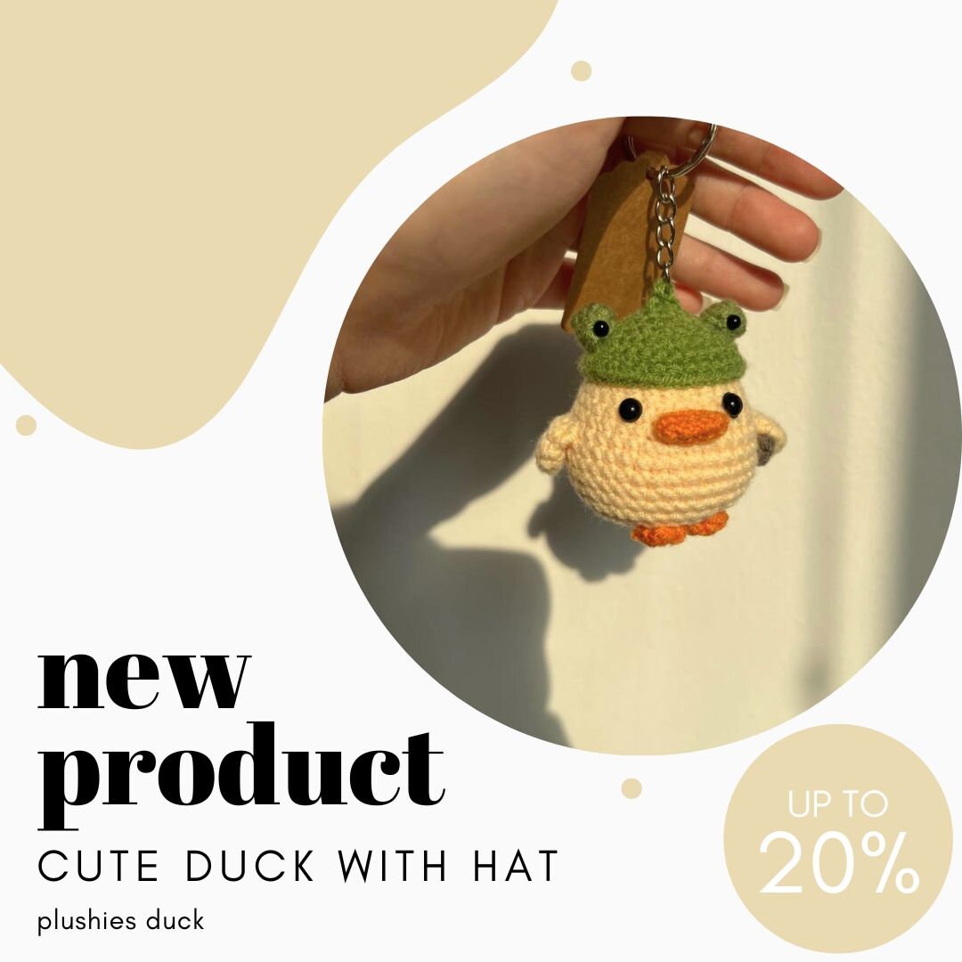 Ready to Ship, Duck With Knife Meme Crochet Keychain, Ducky Meme, Duck ...