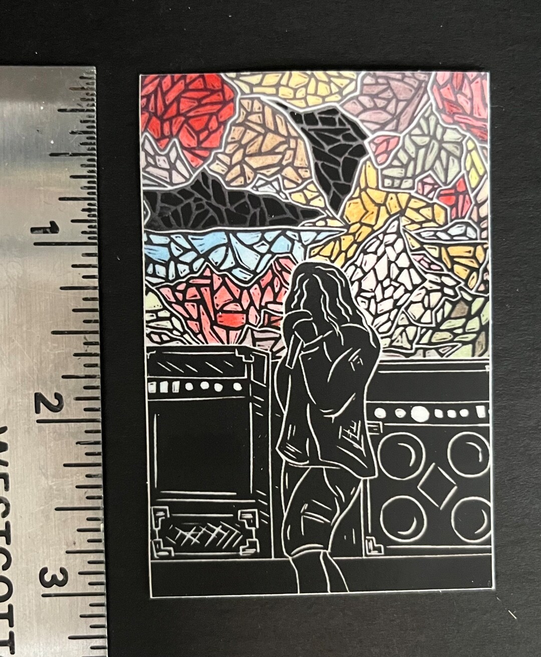 Eddie at Mural Amphitheatre Seattle Monorail Column Art Sticker - Etsy