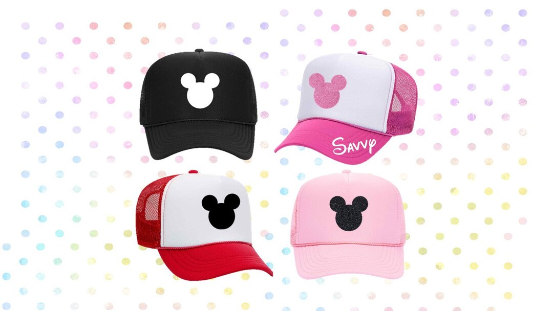 Mickey Mouse Customized Trucker Hat, Disney Trucker Hat, ALL SIZES - Etsy