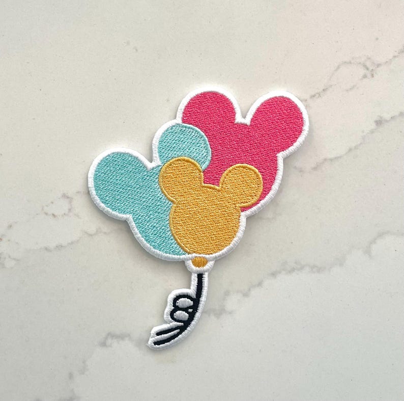 Disney Iron on Patch, Mickey Balloons Patch - Etsy
