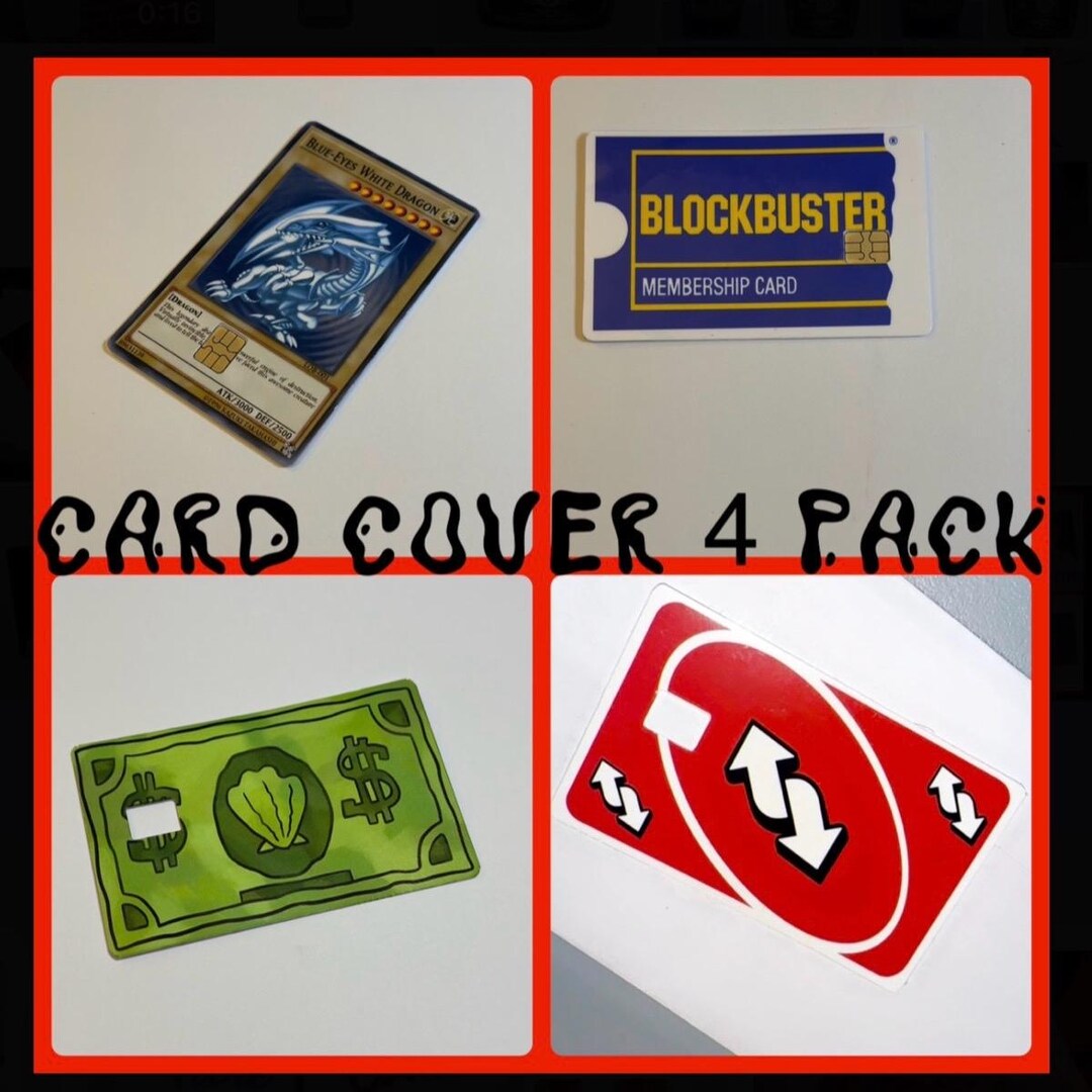 Meme Funny 4 Pack Credit/debit Card Cover Trending Pop Culture Prank ...