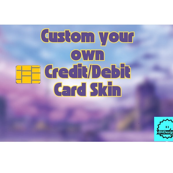 Custom Credit Card Skin Cover - Etsy