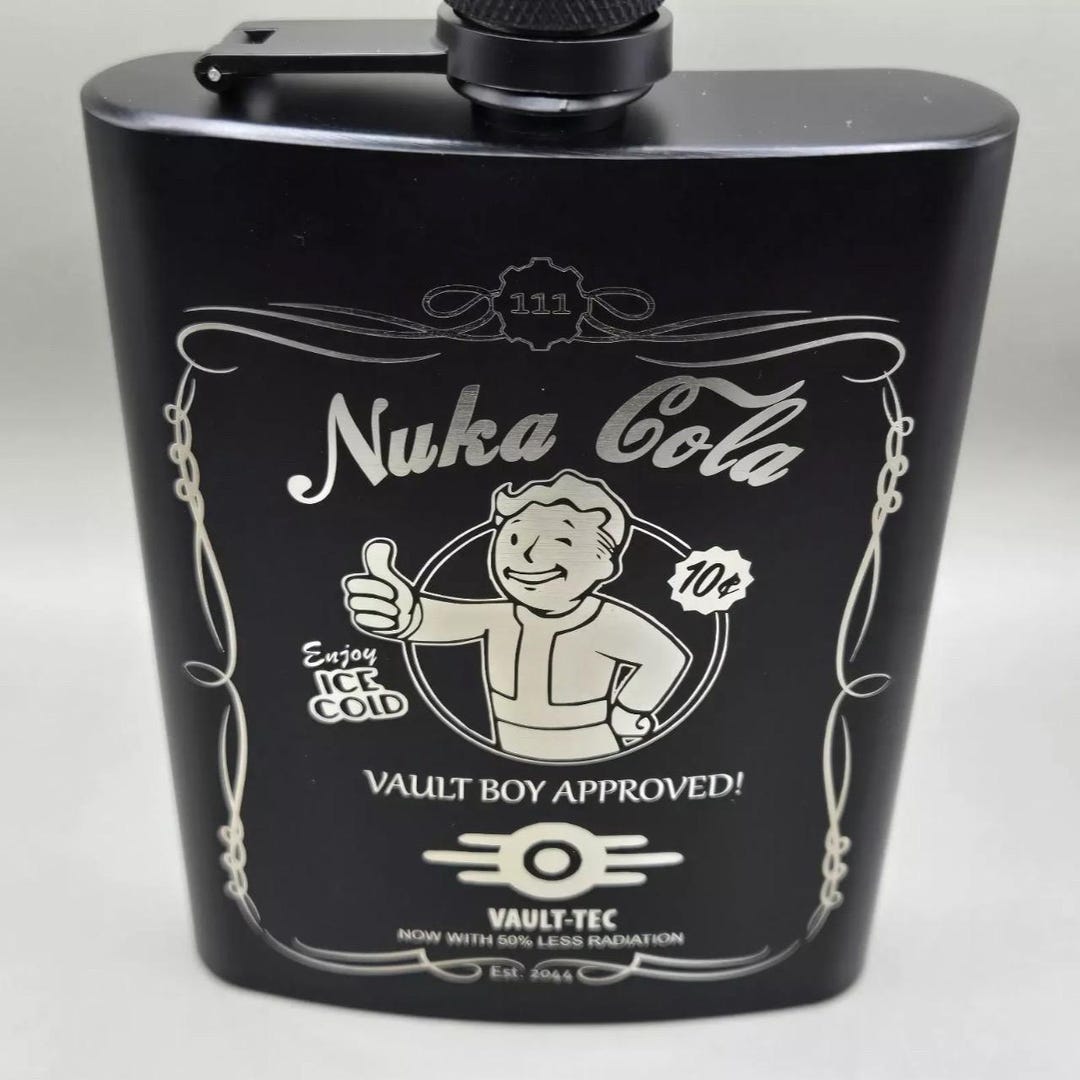 Nuka Cola Flask Fallout Style Unofficial Handmade Drinkware Stylish - Etsy