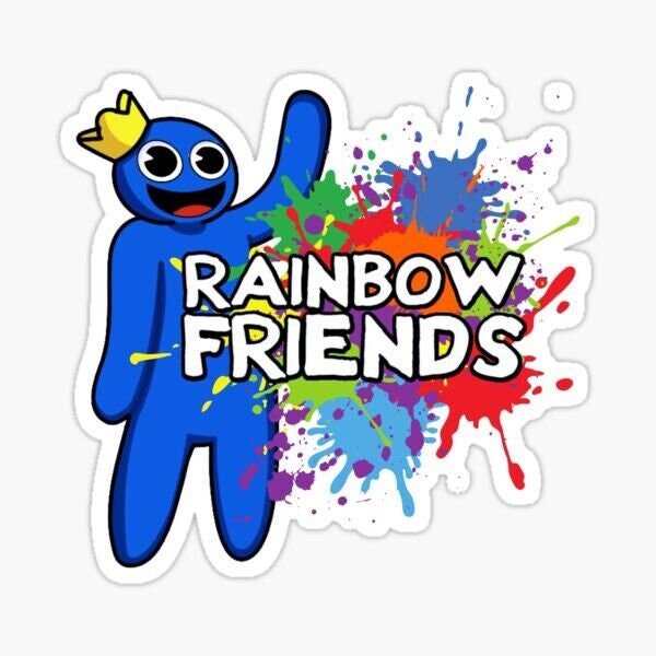 Rainbow Friends Blue Decal High Quality Kid Gift Idea Nice Glossy ...