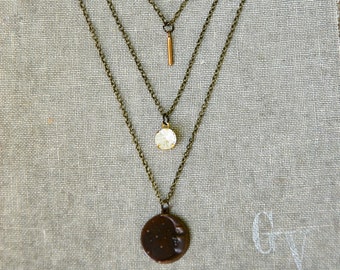 Rhinestone necklace | Etsy