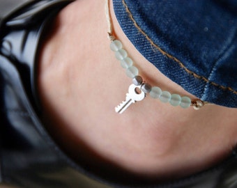 Key ankle bracelet | Etsy