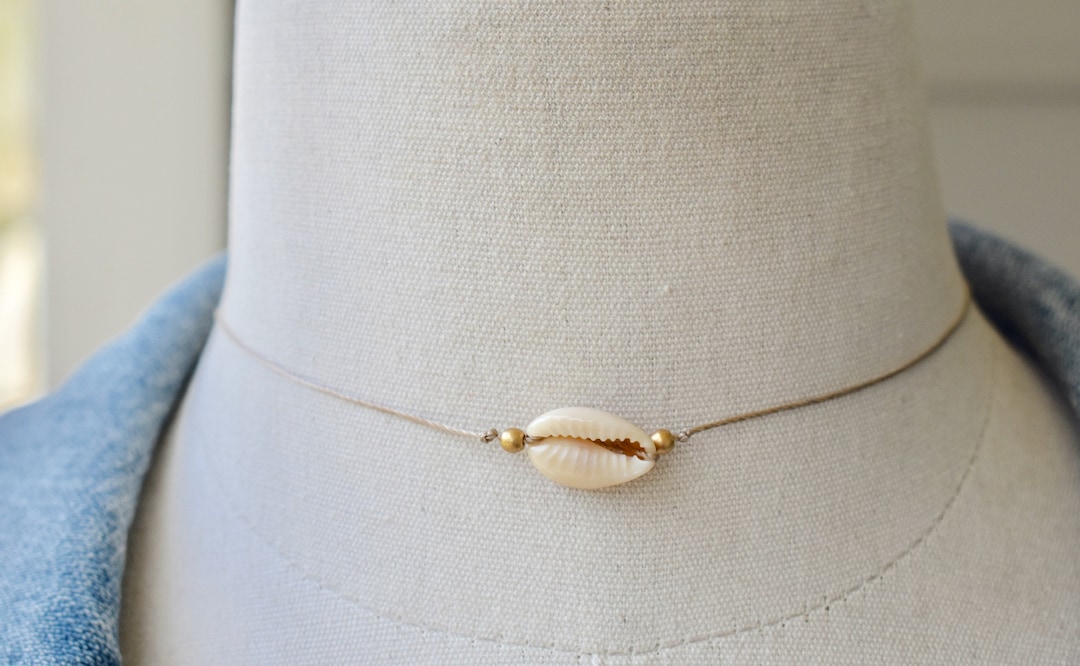 Cowrie Shell Choker,seashell Choker,string Choker,boho Choker,simple ...