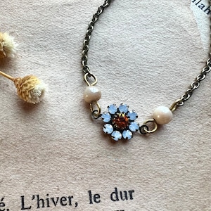 Swarovski Crystal Daisy Necklace, Crystal Pendant, Dainty Necklace ...