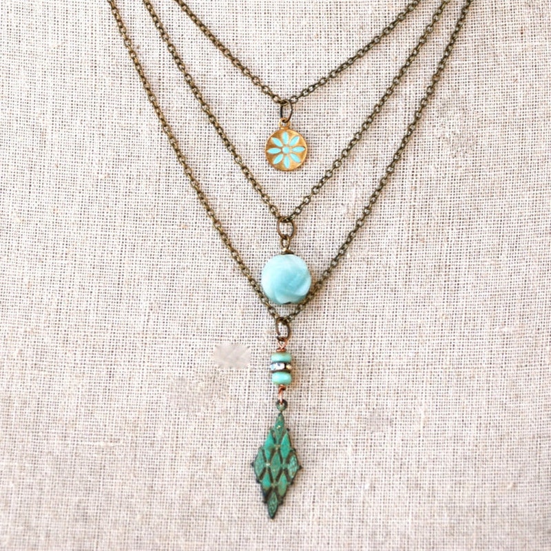 Layered Necklace - Etsy