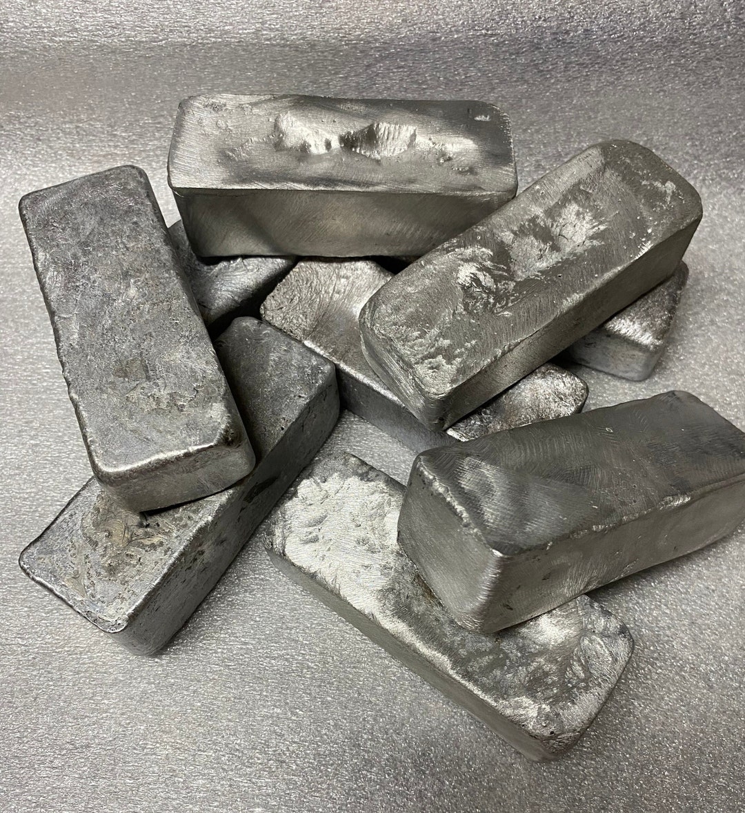 Aluminum Ingot Bars hand Poured 9 Bars - Etsy