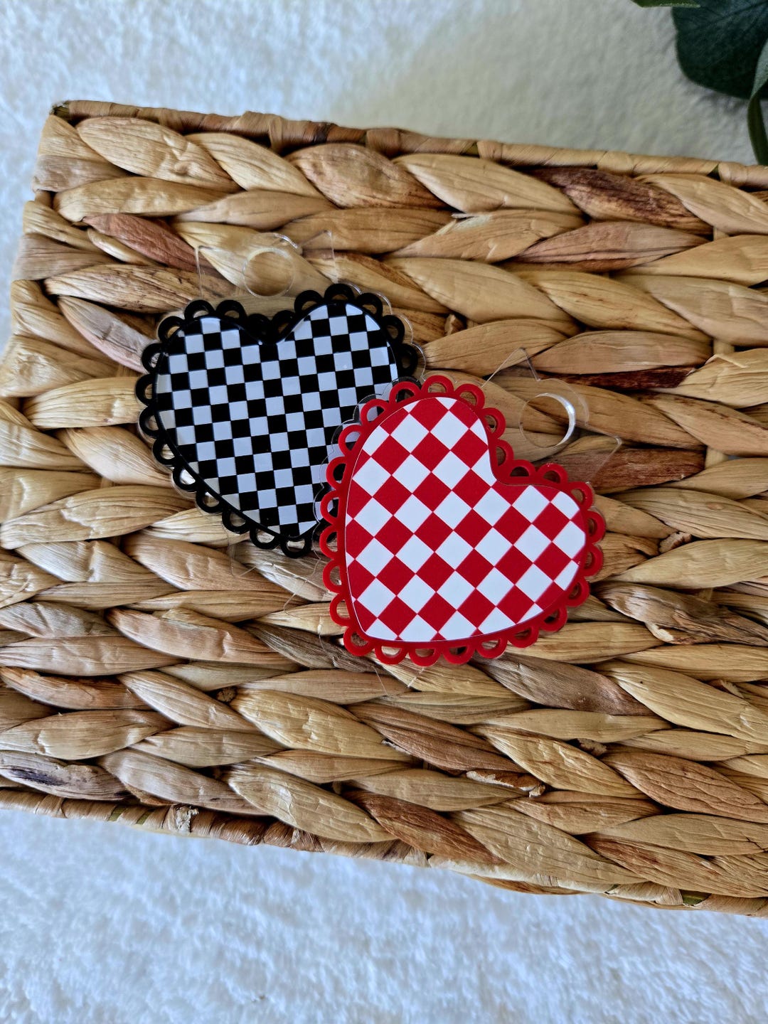 Checkered Heart Stanley Cup Topper Gift for Her Heart Stanley ...