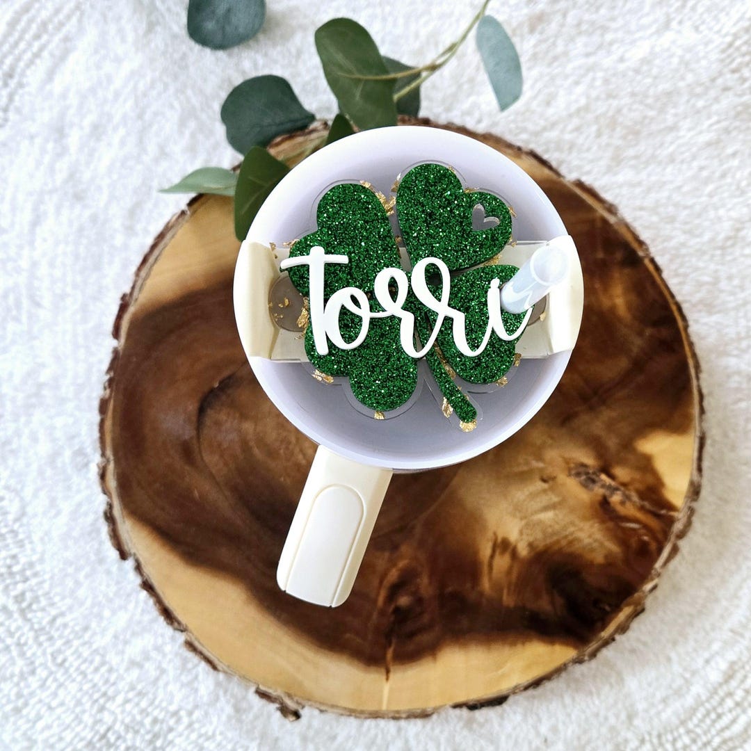 St. Patty's Day Shamrock Stanley Cup Topper Gift for Her Stanley ...