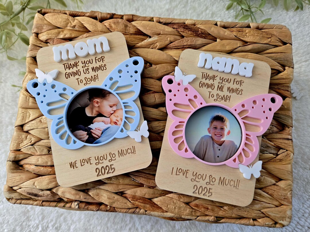 Mother's Day Fridge Photo Magnet Butterfly Fridge Magnet Mother's Day ...